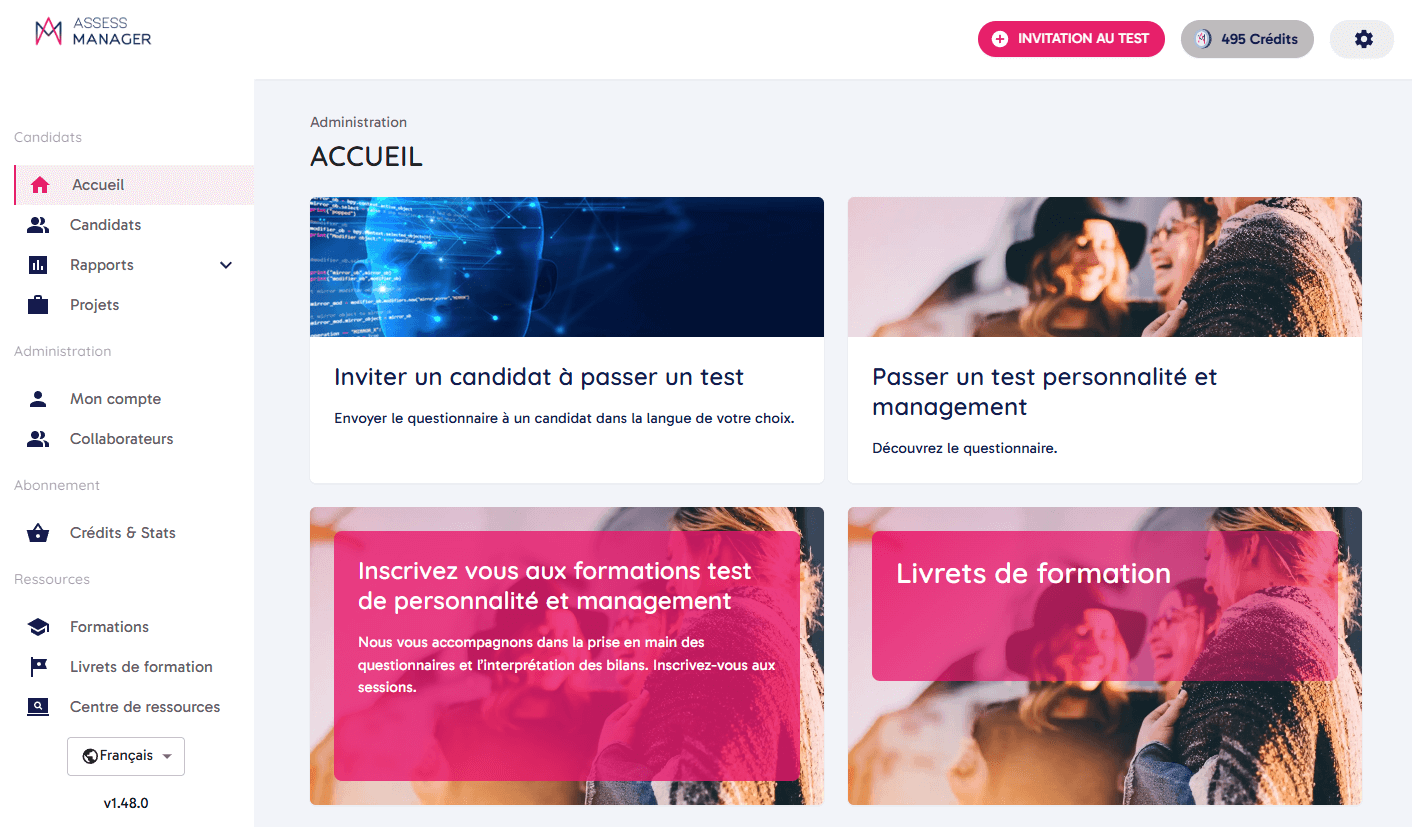 Test de management, Assessment manager | Assess Manager